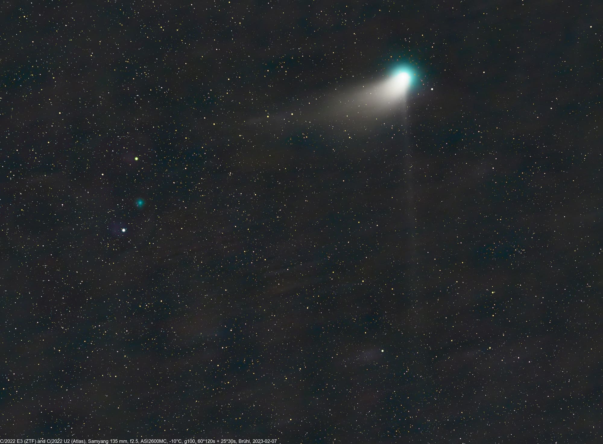 Kometen C/2022 E3 (ZTF) und C/2022 U2 (Atlas) - Spektrum der Wissenschaft